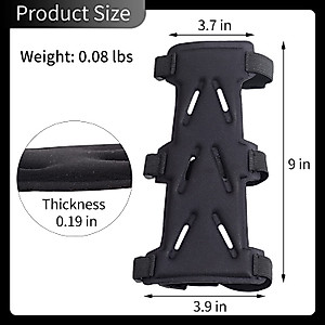 FENJANER 2 Pcs Archery 9" Arm Guards Adjustable Arm Guard for Adjult Forearm Wrist Protector for Outdoor Hunting Shooting