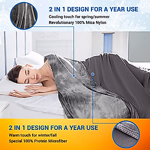 Topcee Cooling Blanket for Night Sweats Decorative Tie Dye, Absorbs Heat to Keep Cool on Warm Nights, Q-Max 0.5 Cooling Blankets for Hot Sleepers, Ultra-Cool Lightweight Sofa Throw Blanket (50"x70")