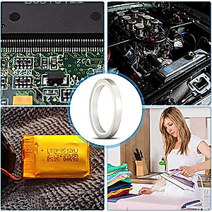 Zonon 4 Piece 108 ft Heat Resistant Tape for Sublimation, Clear Heat Press Dispenser, Shrink Transfer, High Resistant Temperature Tape for Electronics, Printing, Circuit Board, Vinyl(10 mm)