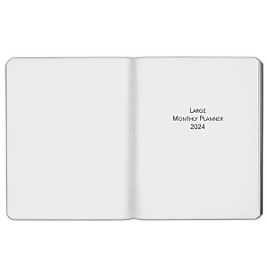 2024 Harbor Large Monthly Planner - Metallic Rose Gold - 9.75x7.5"