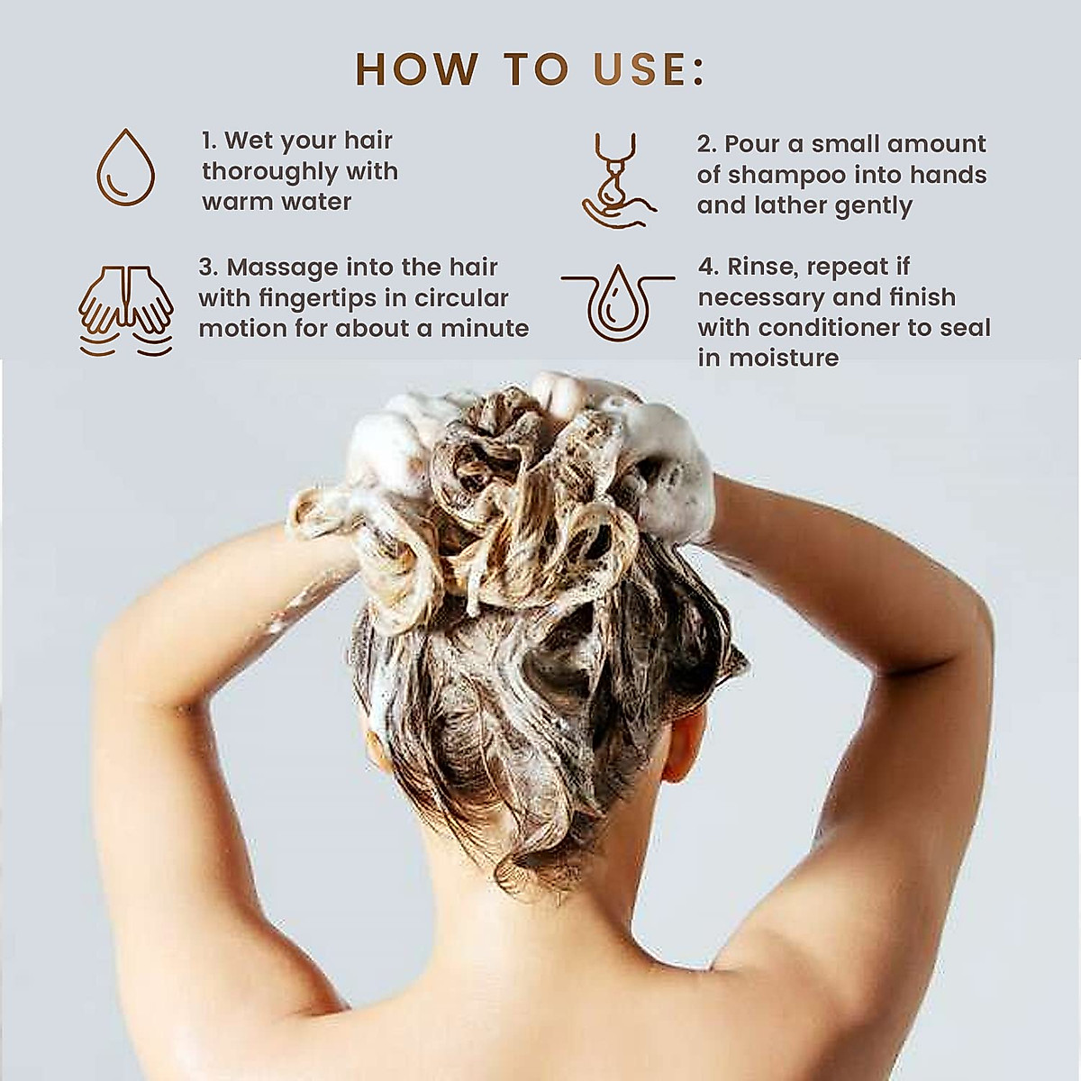 MGA Vegan Shampoo and Conditioner Set - Scalp Rescue Organic Formula for All Hair Types | Curly Hair Care Products for Men & Women | Silicone & Sulfate Free Shampoo and Conditioner Travel Set | 8.8Oz