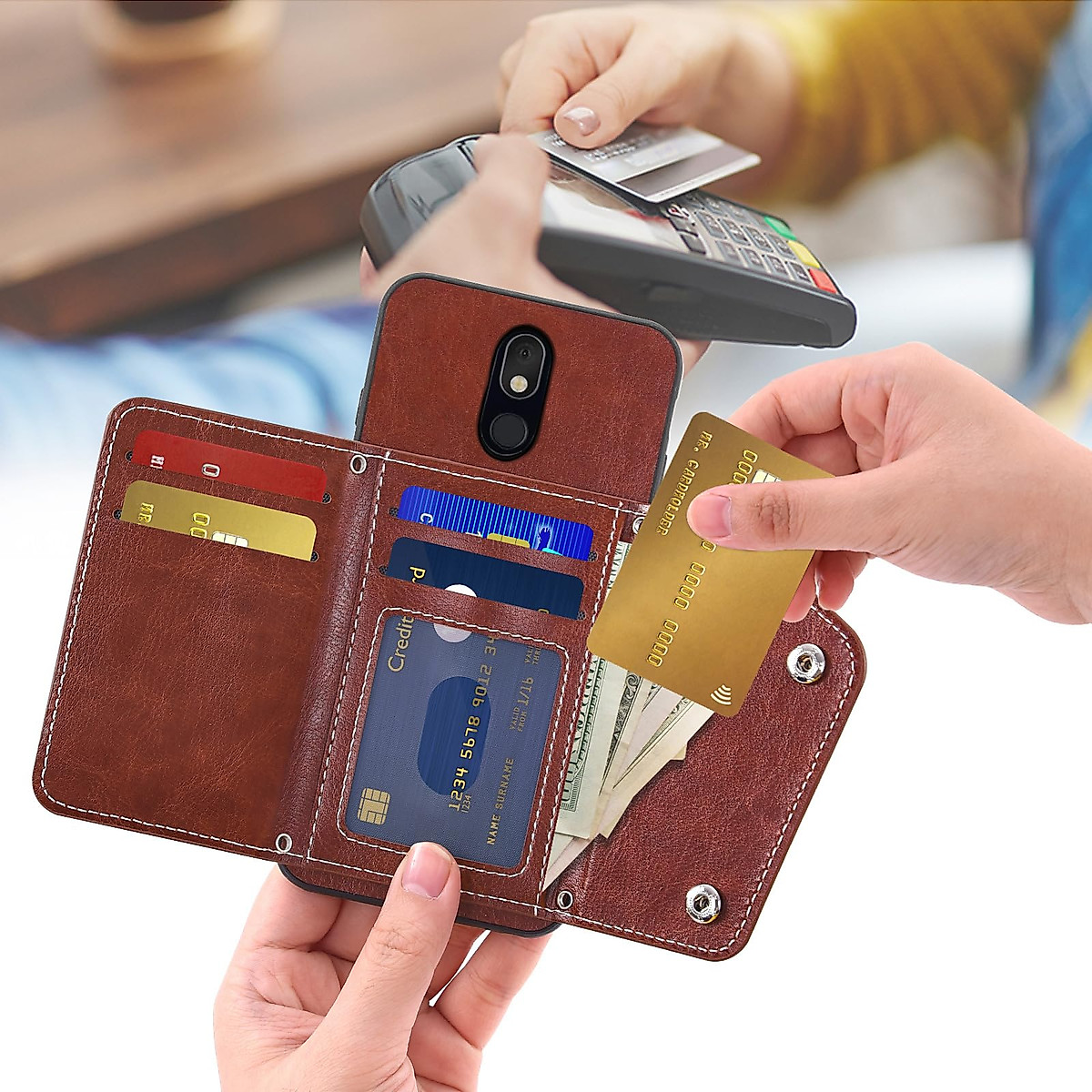 Asuwish Phone Case for LG Stylo 5/5+/5V/5X/Stylo5 Plus Wallet Cover with Screen Protector and Card Holder Crossbody Strap Cell LGStylo5 Stylus 5plus Style 05 Five lgstylo5case Sylo5 Women Blue