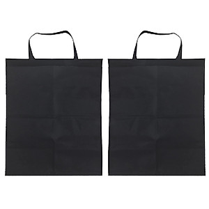 Nuby Kids Kick Mats- Back Seat Protectors with Storage Compartment: Black, 2 Pack