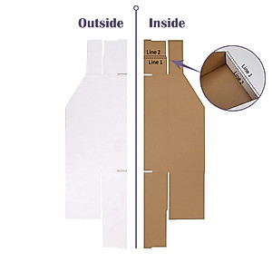 EXYGLO Garage Storage Bins, Pack of 35 Cardboard Shelf Organizer Bins 12x6x4.5inch Pantry Bins for Parts, Snacks, Bottles, Cans