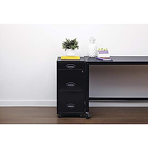 Lorell SOHO Mobile Cabinet, Black