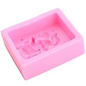 Mujiang 3D Easter Bunny Chocolate Silicone Mold Rabbit Flower Basket Fondant Mold For Cake Decorating Candy Gum Paste Polymer Clay Soap Set Of 1