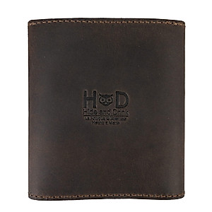 Hide & Drink, Fishing Lure Wallet for Hooks, Squid Jig Organizer - Handmade from Full Grain Leather - Bourbon Brown