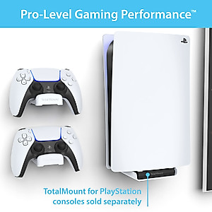 TotalMount Holders for PS5 Controllers – Premium Mounts Will Not Damage Your Wall with Screws or Permanent Adhesive (Wall Stands for PlayStation Controllers – Two Pack)
