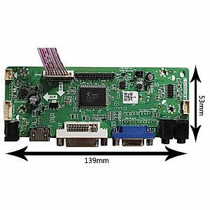 HDMI+VGA+DVI+Audio Input LCD Controller Board For LP156WF6 SP 11.6" 13.3" 14" 15.6" 17.3" 1920x1080 30Pins edp LCD Screen