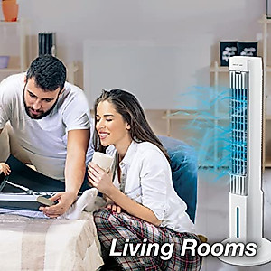 Arctic Air Tower+ Indoor Evaporative Cooler with Oscillating and Quiet Fan Function, Auto-Off Timer & Chill Zone XL Evaporative Cooler with Oscillating Fan, Auto-Off Timer, Portable Fan