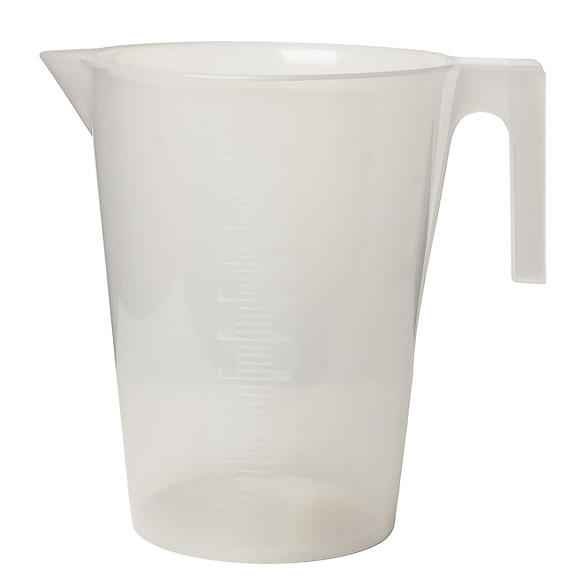SP Bel-Art Tall Form 5000ml Polypropylene Graduated Pitcher; 100ml Graduation (F28994-0000)