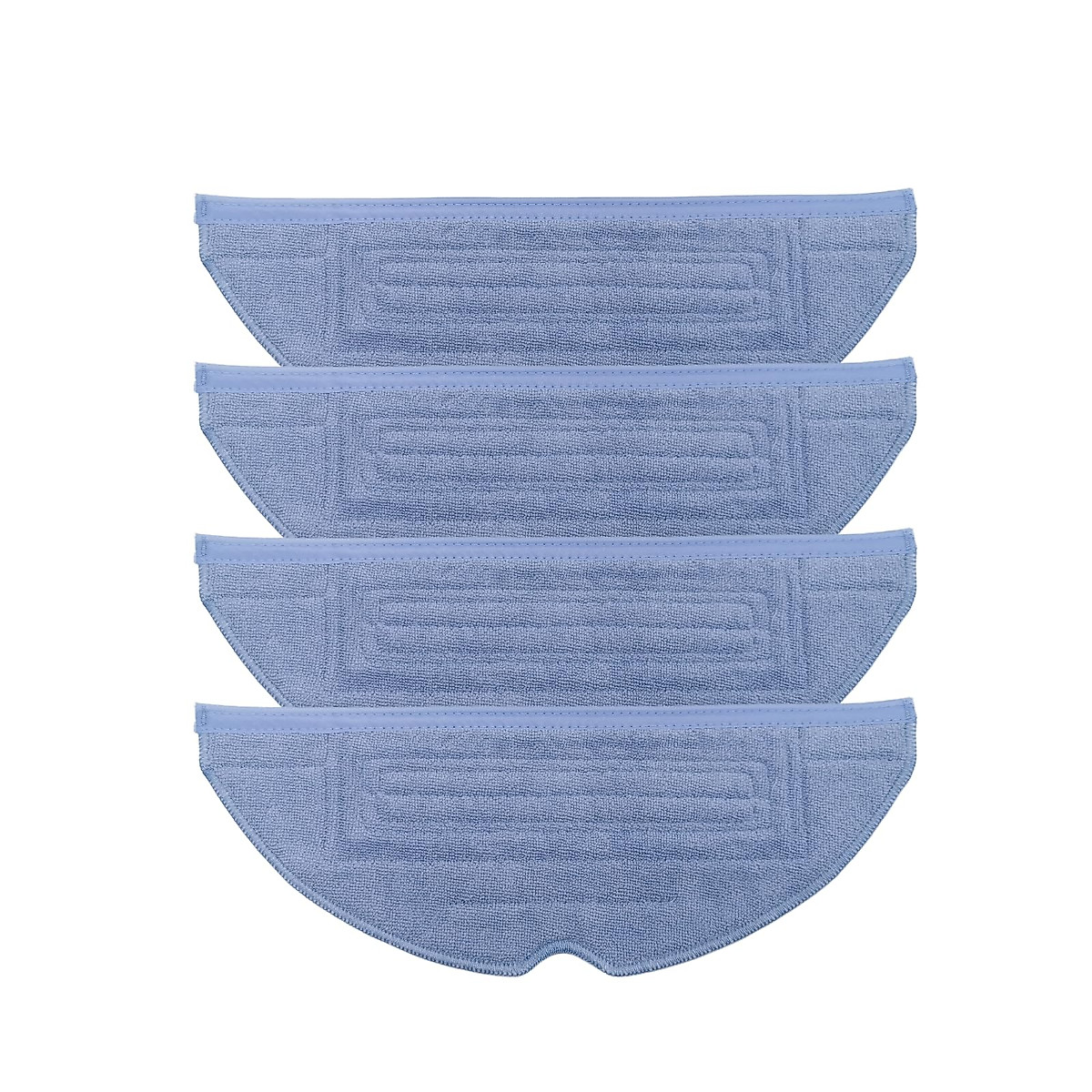 Bumooby 4 Pcs Microfibe Mop Pads for Roborock S7/S7+/S7 MaxV/S7 MaxV Plus/S7 MaxV Ultra/S7 Pro/S8/S8+/T7S/T7S Plus e Vacuum Cloth Mop Cleaner Machine Washable Reusable VibraRise Replacement Pad