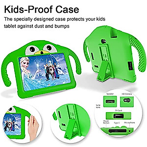 RliyOliy Kids Tablet, 7 inch 3GB RAM 32GB ROM, Android 11 Tablet for Kids, Toddler Tablet with Bluetooth, WiFi, Parental Control, Dual Camera, GMS, Kids App Pre-Installed