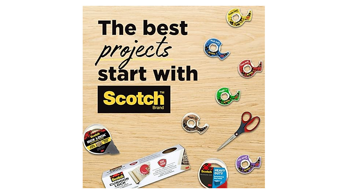 Scotch Clip & Twist Tape Dispenser - Portable, Refillable & Easy to Use