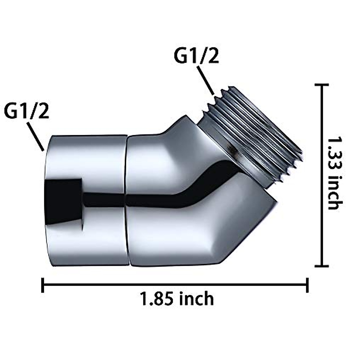 G-Sunny Handhold Shower Elbow Adapter Shower Head Elbow Adapter (135degree)