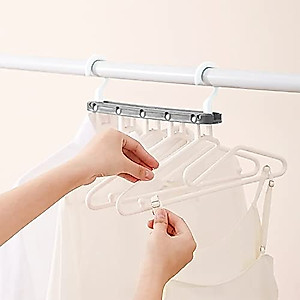 CJSI 2 Pack Shirt Hangers Space Saving, Wardrobe Plastic Hangers, Clothes Hangers Space Saving, Clothing Hangers, Space Saving Hangers for Clothes, Dormitory, Bedroom and Bathroom