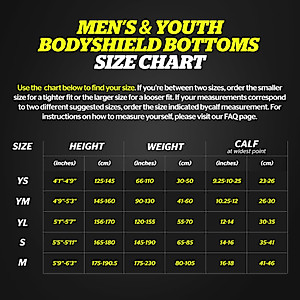 Storelli BodyShield Leg Guards, Premium Compression Shin Guard Sleeves for Soccer Players, Impact Protection, UV-Resistant, Sweat-Wicking, Unisex, 1 Pair, Black, Youth Medium