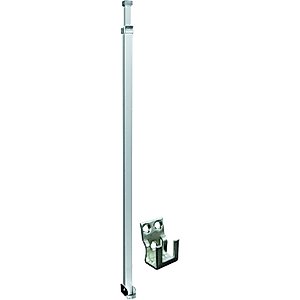 Prime-Line U 9920 Security Bar For Sliding Patio Doors, Adjustable, Aluminum Construction With Aluminum Finish (Single Pack)
