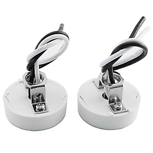 DGZZI GU24 Socket 2PCS GU-24 Plastic Keyless Bi-Pin Twist and Lock Base Lamp Holder