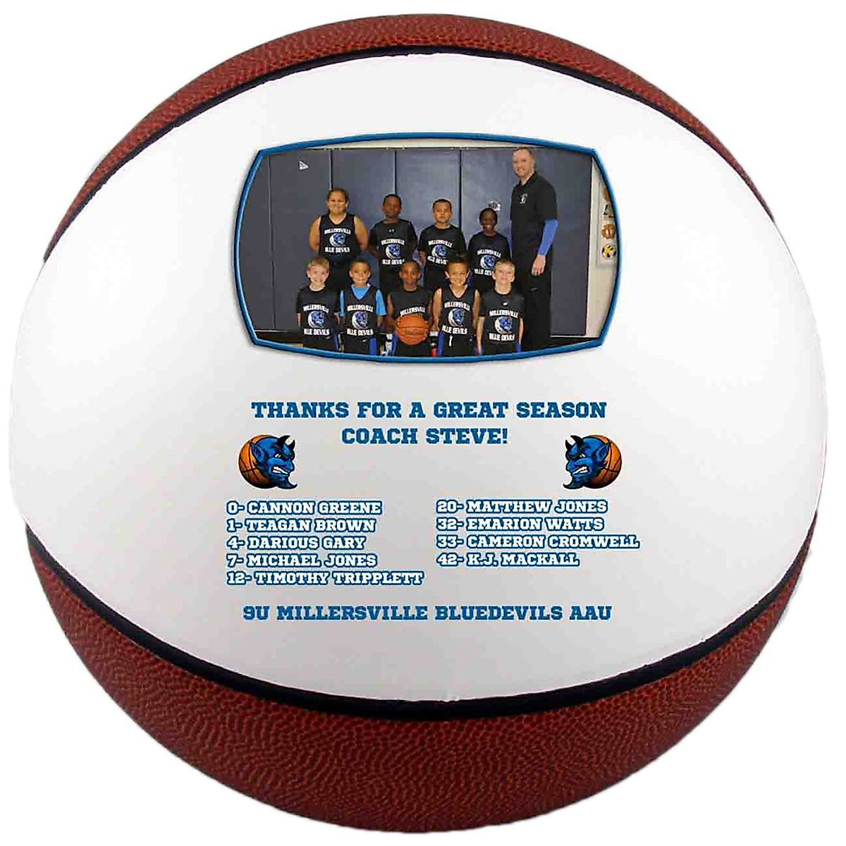 Personalized basketballs - Custom Photo Basketball Gift - Regulation Size Basketball - Any Image - Any Text - Any Logo