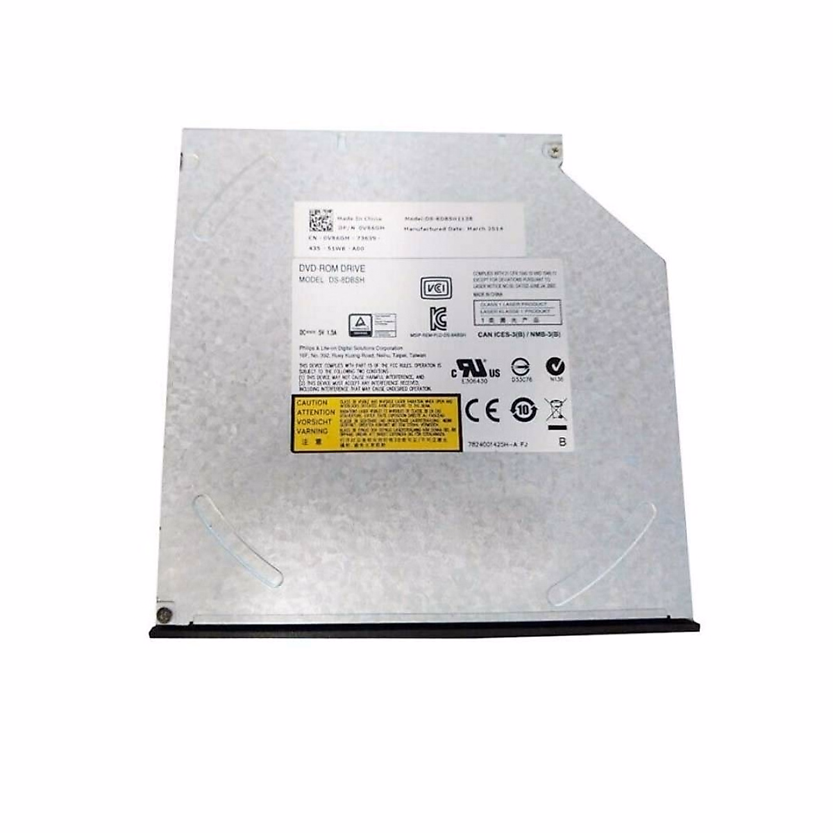 12.7mm CD DVD ROM Player Drive DS-8DBSH for Laptop Desktop