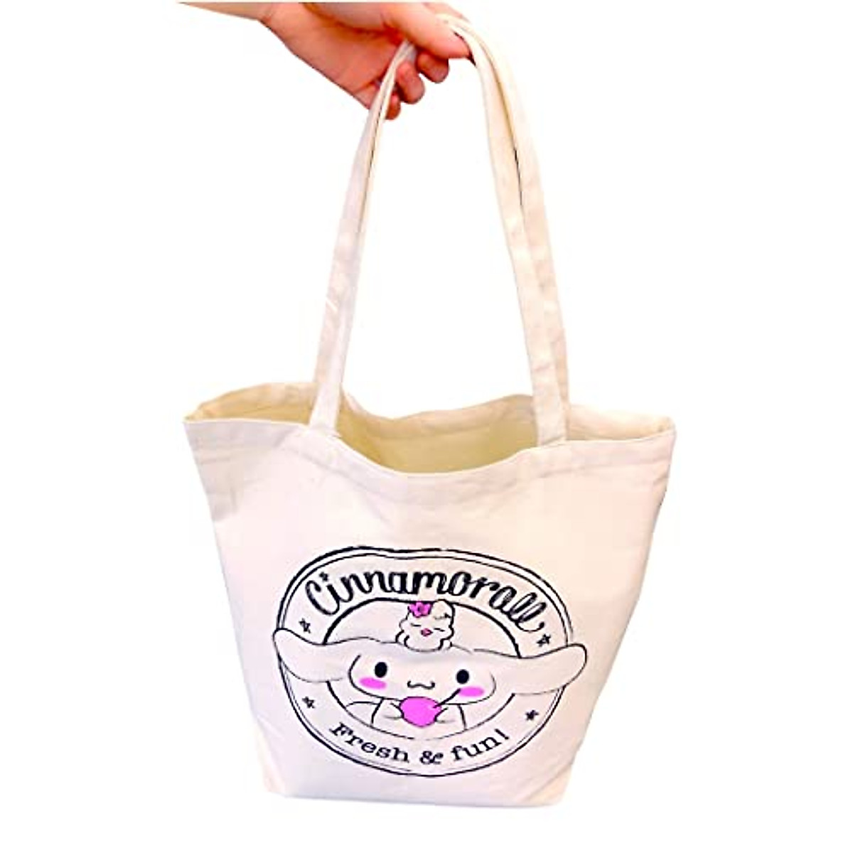 EITAI Sanrio Cinnamoroll Cute Tote Bag, Shopping Bag, Kitchen Reusable Grocery Bag, 15 in(H) x 11.8 in(L) x 5.5 in(W) (5313)