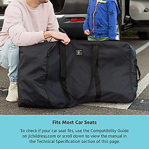 J.L. Childress Universal Side-Carry Car Seat Travel Bag, Black