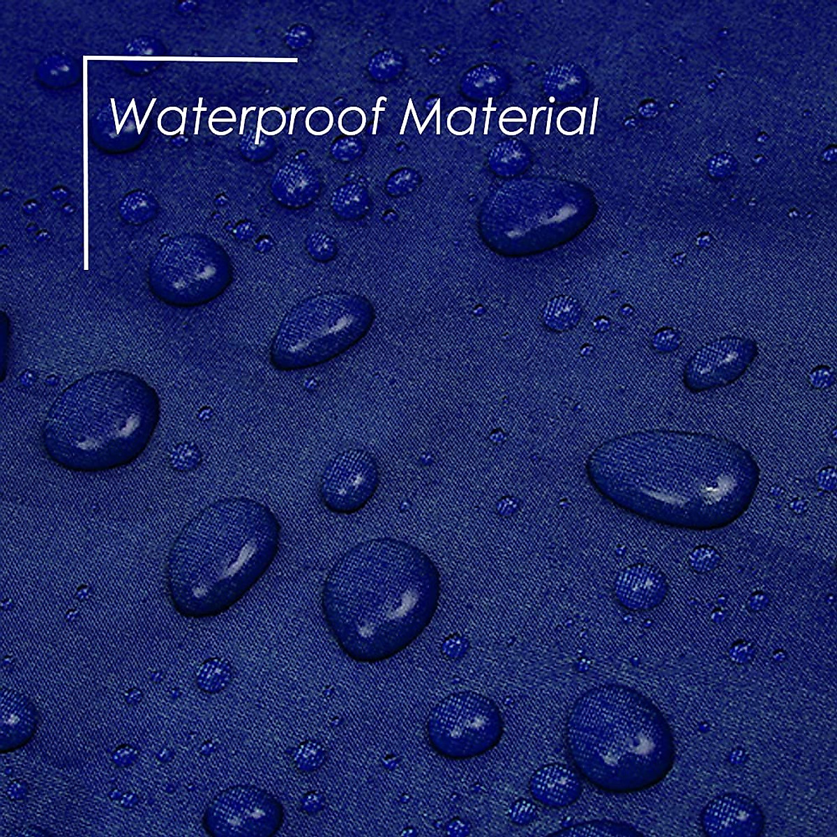 COOSOO Swing Canopy Replacement Top Cover Waterproof UV Block Sun Shade Swing Chair Top Cover for Outdoor Garden Patio 3 Seat Furniture Blue