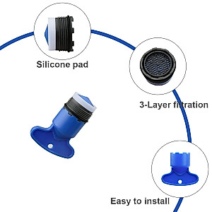 6Pcs Insert Faucet Aerator Cache Faucet Aerator with Key Removal Wrench Tool Tap Aerators Flow Restrictor Faucet Flow Restrictor Replacement Parts for Kitchen or Bathroom (16.5mm/0.65Inch)