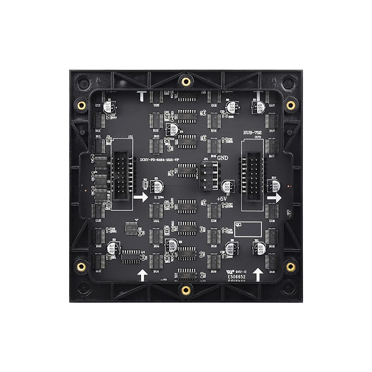 RGB Full-Color LED Matrix Panel, 64×64 RGB LED Matrix Panel - 2mm Pitch for for Raspberry Pi 4B+ 4B 3B+ 3B 2B+ Zero W WH 2 W Pico ESP32 Ardui Adjustable Brightness