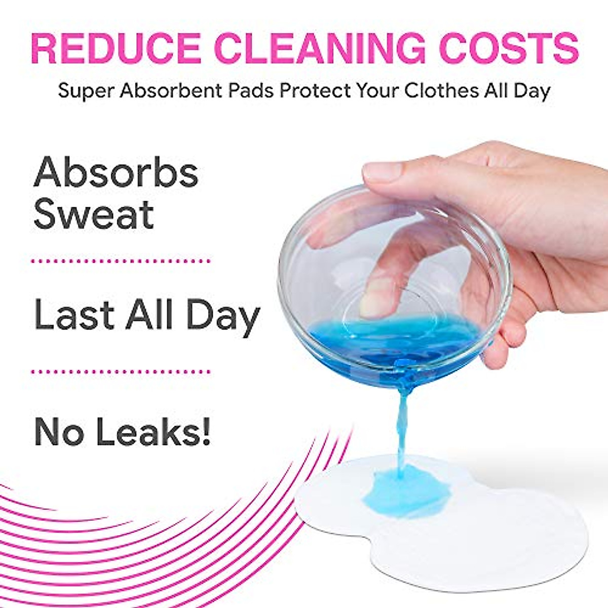 Large Underarm Sweat Pads for Women - Armpit Sweat Pads for Women and Men [100 PCS], Under Arm Sweat Pad for Hyperhidrosis and Sweating – Dress Shields/Guards for Armpit Protection