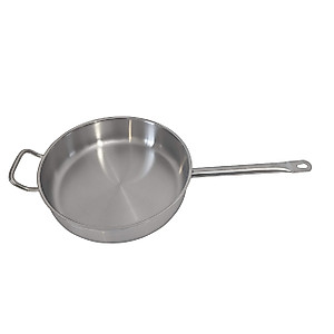 Update International SSAU-7 Saute Fry Pan, 7 quarts, Silver