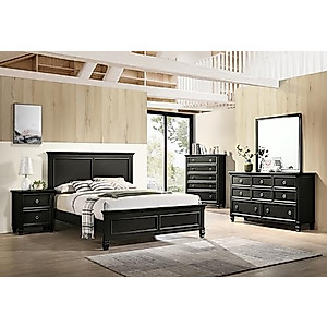 New Classic Furniture Tamarack Wood Twin Bed, Black