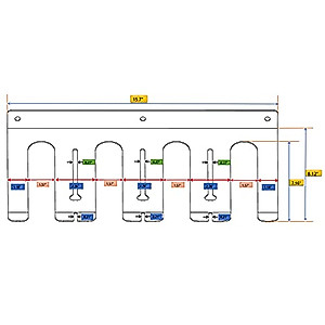SZWJT-LV Power Tool Organizer, Electric Drill Storage Rack, Holds 4 Drills, Hanging Wall Mounted Organizer for Garage, Home, Workshop, Shed…