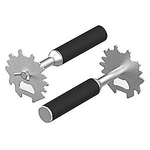 BBQ Grill Scraper -Stainless Steel Barbecue Grill Grate Cleaner-Unique Long Handle Design BBQ Cleaning Tools-Safer Than Wire Brush-Works with Most Grill Grates (Silvery)