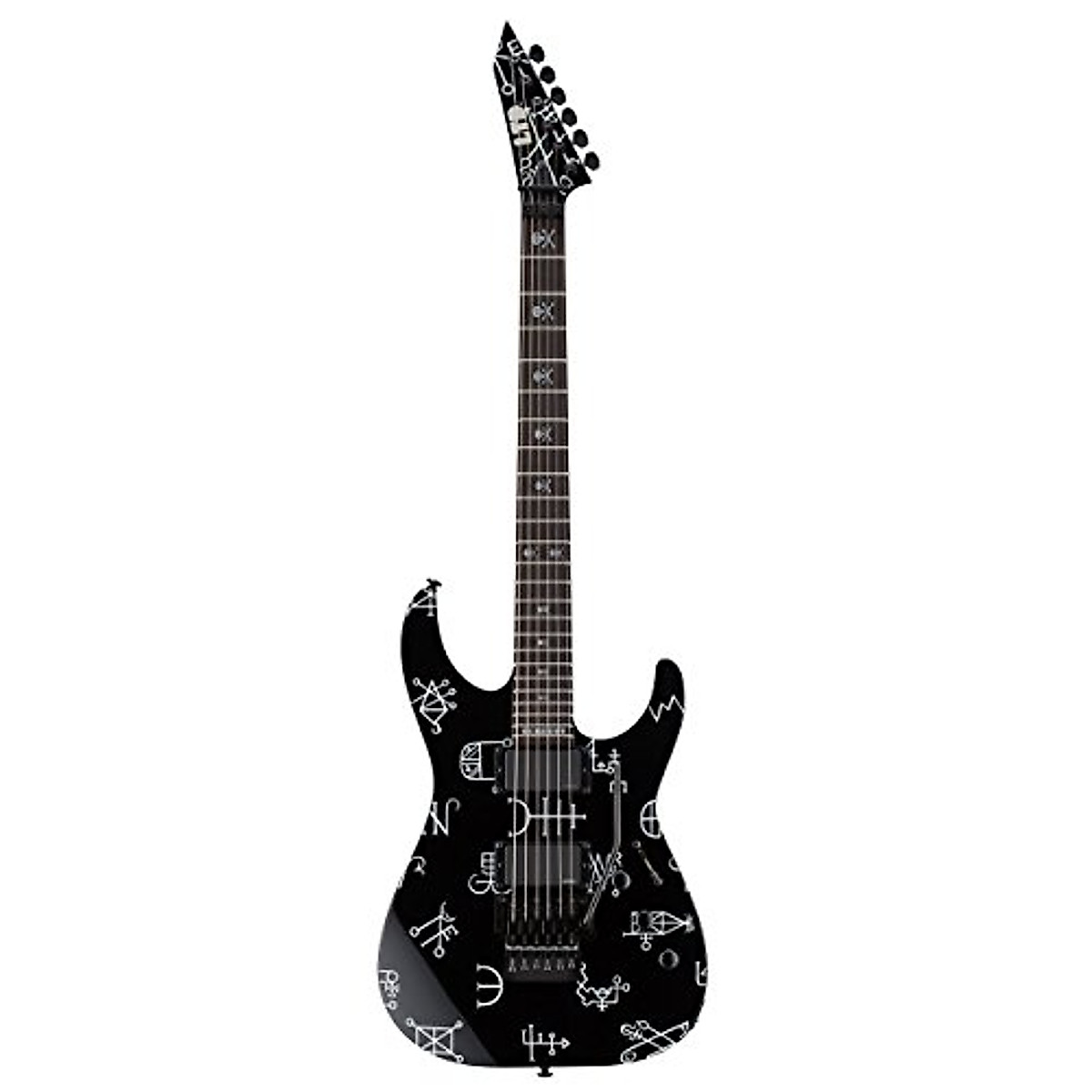 ESP LTD KH Demonology Signature Series Kirk Hammett Electric Guitar with Tombstone Case