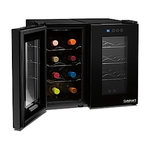 Cuisinart Private Reserve Dual 16-Bottle Set Wine Cellar, Black