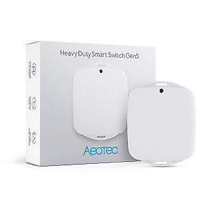 Aeotec Heavy Duty Smart Switch, Z-Wave Plus Home Security ON/OFF controller, 40 amps record electricity consumption