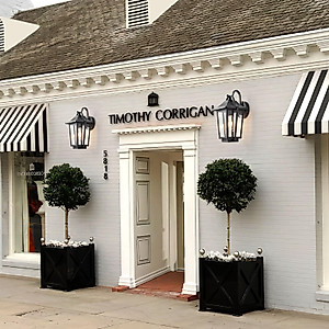 ShinYouneL Matte Black Outdoor Wall Lights Anti-Rusted 1-Light Copper Porch Light Waterproof Exterior Light Fixture Wall Lantern Sconce Outside Lights for Front Door Patio Garage