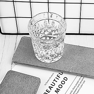 4 Pack Water Absorbent Diatomite Coasters, Instant Dry Sink Organizer Water Absorbing Stone Tray Diatomaceous Earth Soap Dish Toothbrush Holder Stone Drying Mat for Bathroom Kitchen Sink Countertop