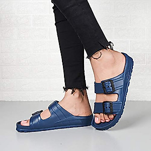 AEROTHOTIC Women’s Arcus Comfort EVA Beach Slide Sandals (Arcus Navy, 7)