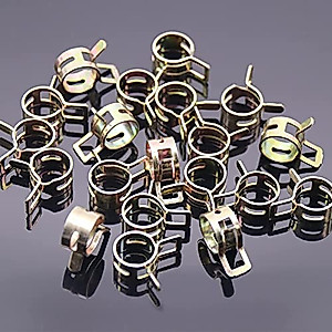 10 Feet Gas Fuel Line Tubing Hose Clamps for Kawasaki Kohler Briggs & Stratton Champion Generator Honda Predator Riding Lawnmower Mercury Outboard Mini Bike ATV Mowing Wiper Small Engines