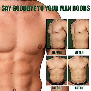 WDAC 2Pcs 50ml Natural Plant Breast Firming Massage Cream Remove Excess Fat Effectively Shrink Chest Gynecomastia Tightening Ginger Cream (A)
