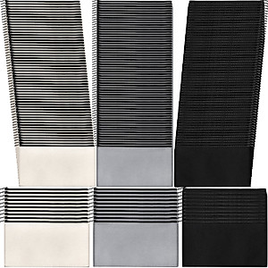 99 Pack Blank Canvas Bag Bulk DIY Craft Canvas Zipper Pouch Sublimation Blanks Canvas Makeup Bag Canvas Pouch Pencil Bag Cosmetic Travel Toiletry Storage Zipper Bag 8.3 x 5 Inch(Gray, Black, White)
