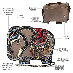 Mary Frances Trunk Show Beaded Crossbody Handbag, Multi