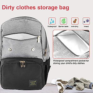 ionlyou Diaper Bag Backpack Oxford Waterproof Large Travel Baby Bags