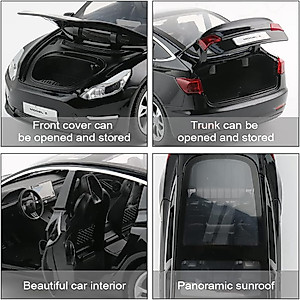 Diecast Toy Car Sian FKP37 Sports Model Car,Zinc Alloy Simulation Casting Pull Back Vehicles,1:32 Scale Supercar Toys with Lights and Music Sound for Toddlers Kids Children Boys Girls Gift (Blue)