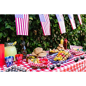 QYVEWY 12 Pack American Flag Sunglasses Bulk for Adult Classic Patriot 4th of July Independence Day Supplies (12White frame)