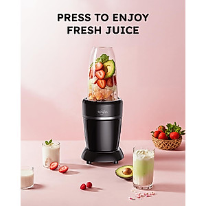 Sangcon 1000W Blender for Smoothies, Blender for Kitchen Smoothie Blender with (3) Cups (2) Spout-Lids (1) Storage-Lid (1) To-Go-Lid, Portable Personal Blender for Shakes Ice Crush Frozen Drink Spices