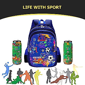 JDEIFKF Soccer Backpack Laptop Backpack For Men Women, Soccer Backpacks Shoulder Bag For Travel Hiking Camping Daypack